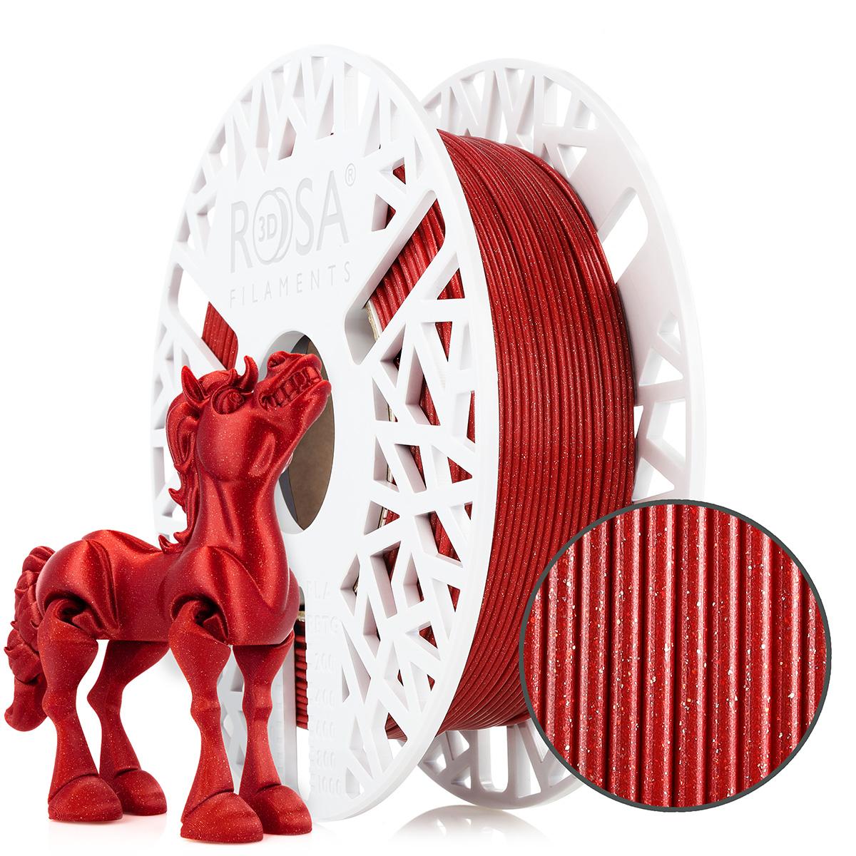 Filament 3D PLA Galaxy Karmin Red | sklep ROSA3D Filaments