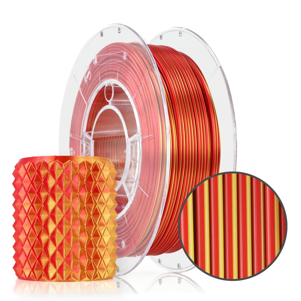 Filament 3D PLA Magic Silk Fire | ROSA3D Filaments eshop