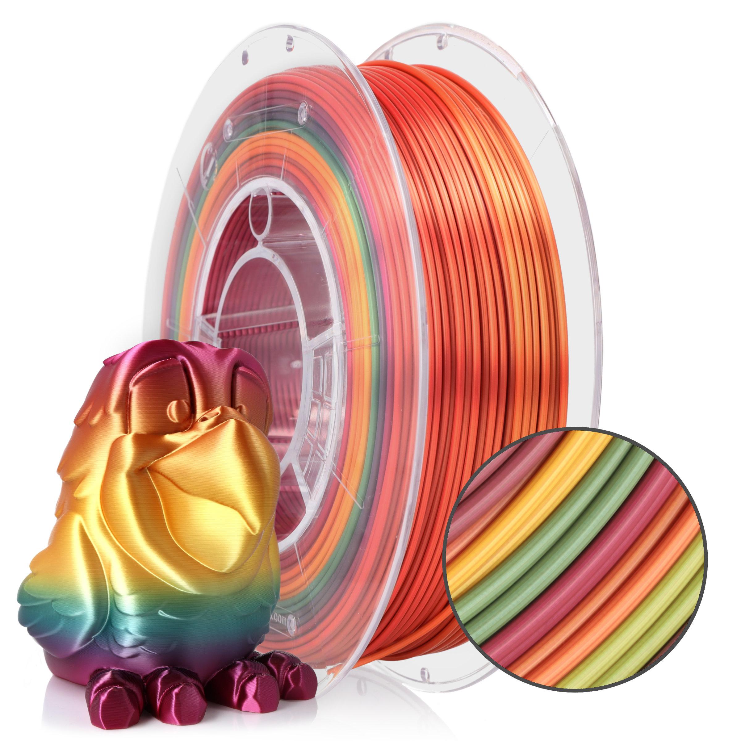 Filament 3D PLA Rainbow Silk Tropical | sklep ROSA3D Filaments