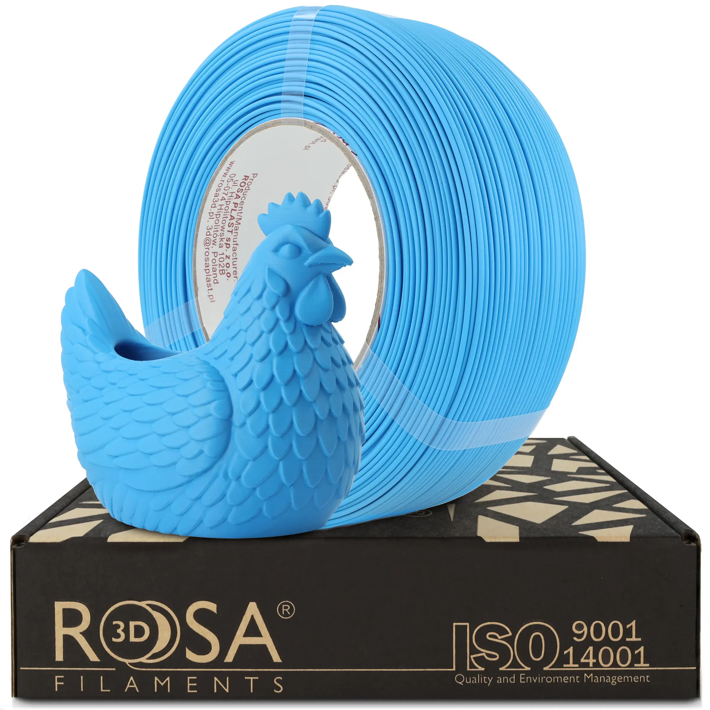 FILAMENT 3D ReFill PLA Speed Matt Clear Blue 1,75mm 1kg | sklep ROSA3D ...