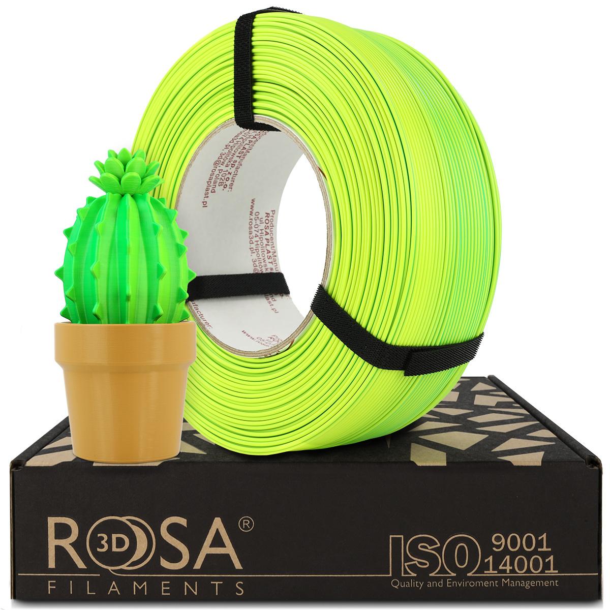 FILAMENT 3D ReFill PLA Magic Neon Mojito (neon yellow + juicy green ...