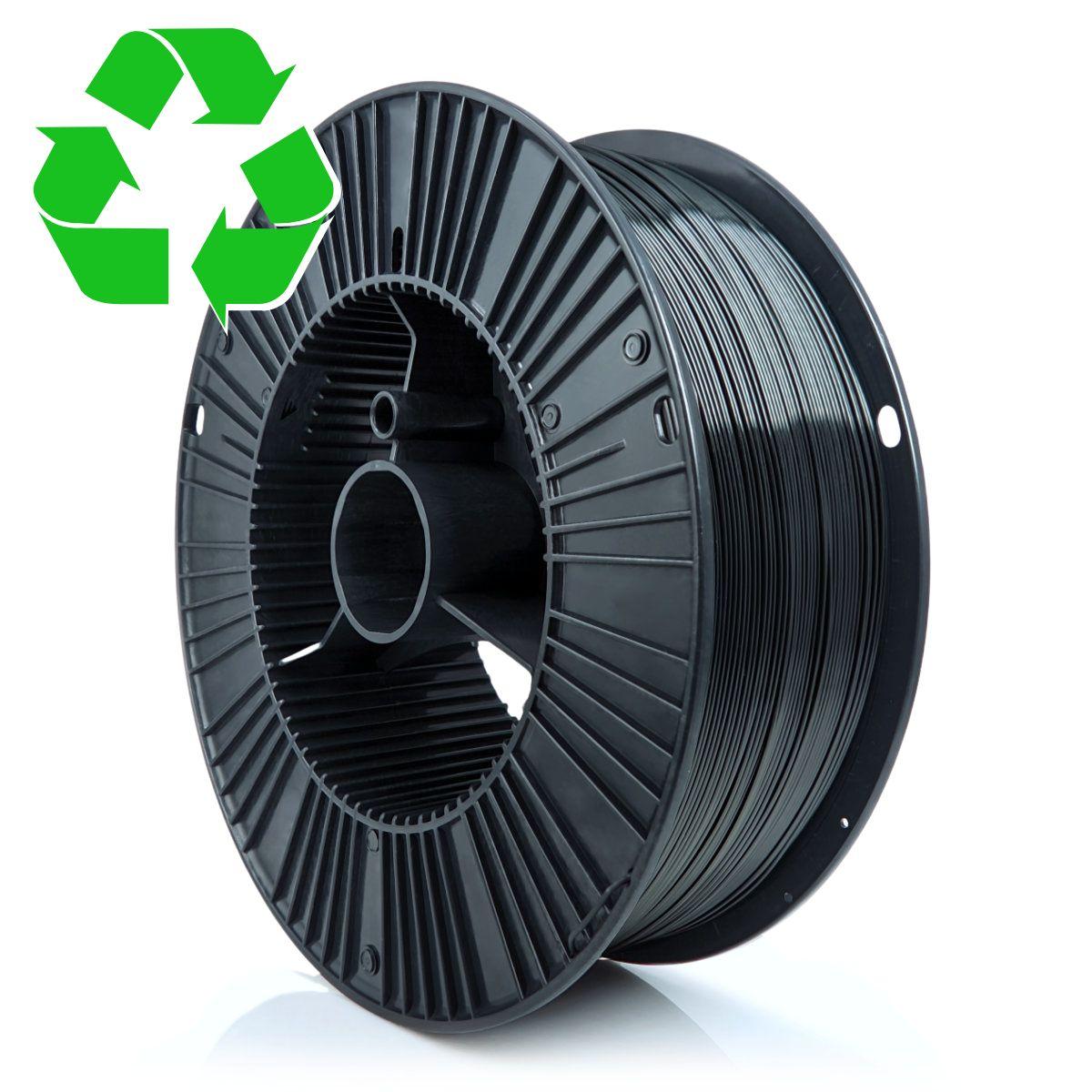 FILAMENT 3D R-PET-G Impact 1,75mm Black 3kg | ROSA3D Filaments eshop