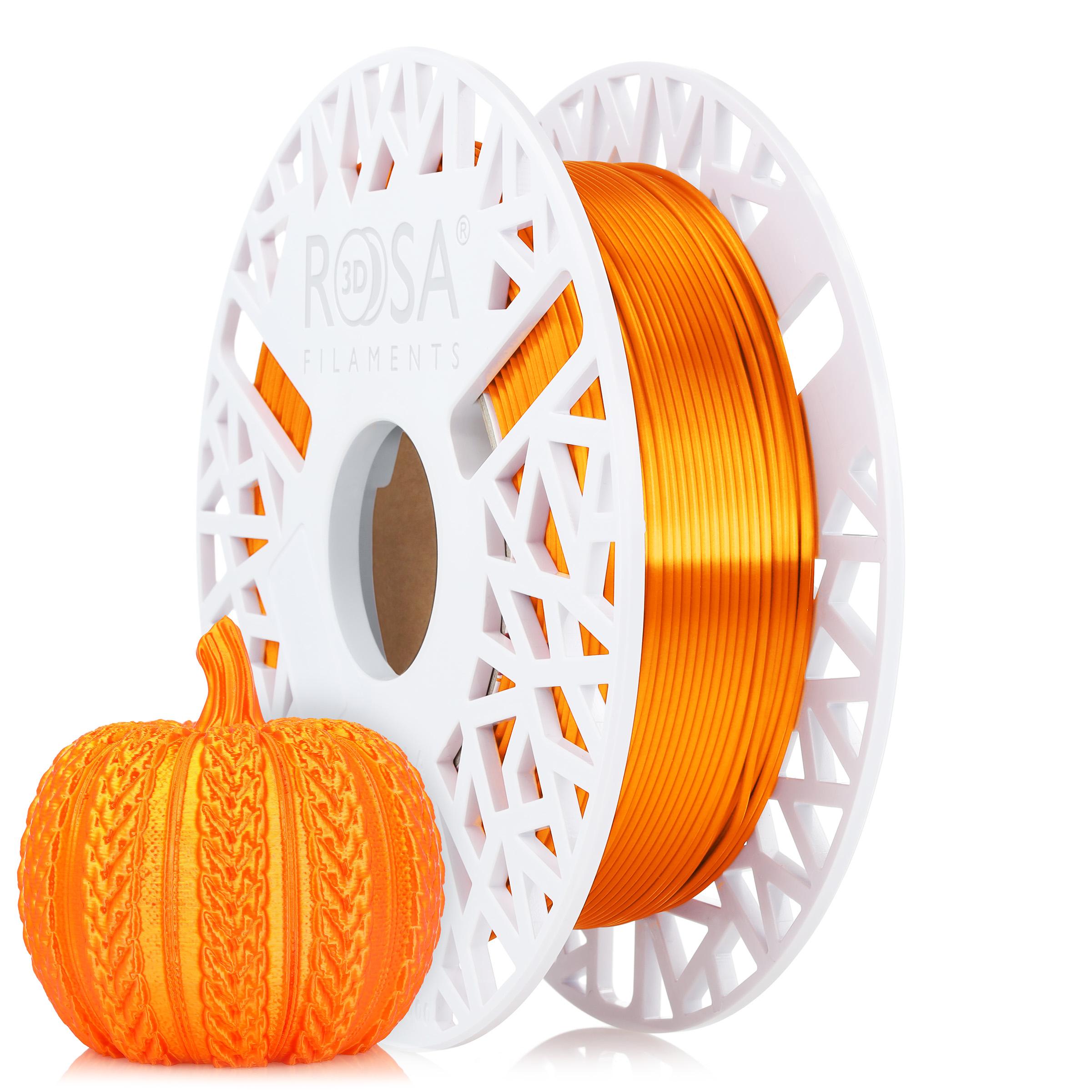 FILAMENT 3D PLA-Silk Orange 1,75mm 0,5kg | sklep ROSA3D Filaments